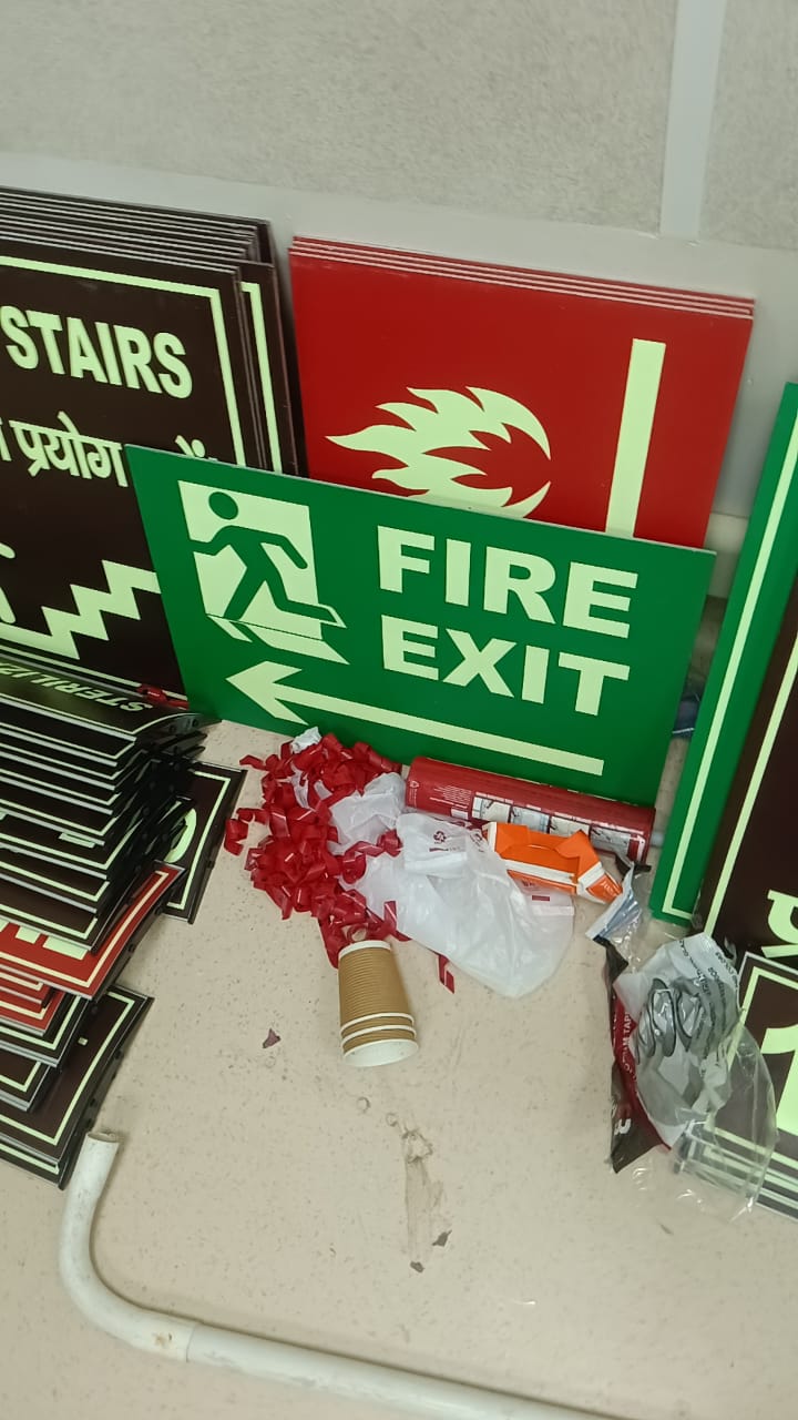 Exit & Fire Exit Night Glow With UV Printing - AAA International